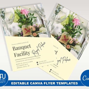 Banquet Facility Flyer DIY Canva Banquet Facility Flyer | Etsy