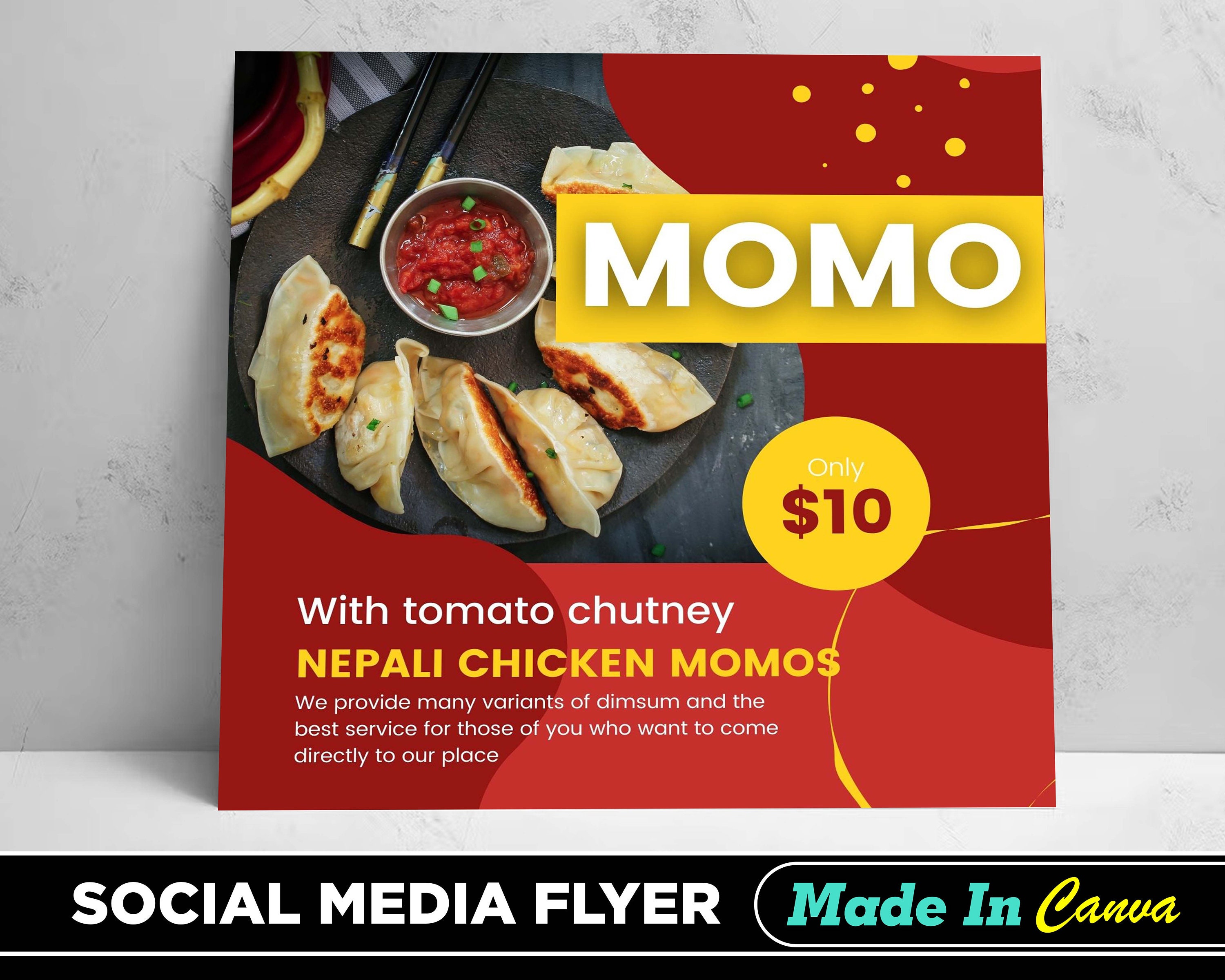 Momo Flyer DIY Canva Momo Flyer Template 2022 Editable - Etsy Canada