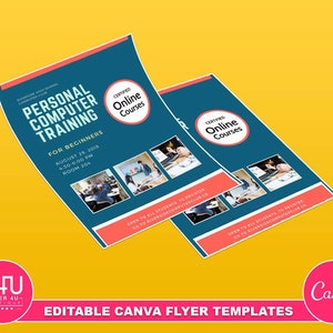 Personal Computer Training Flyer, DIY Canva Personal Computer Training ...
