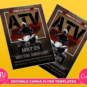 ATV Tournament Flyer, DIY Canva Atv Tournament Flyer, Editable Canva US ...