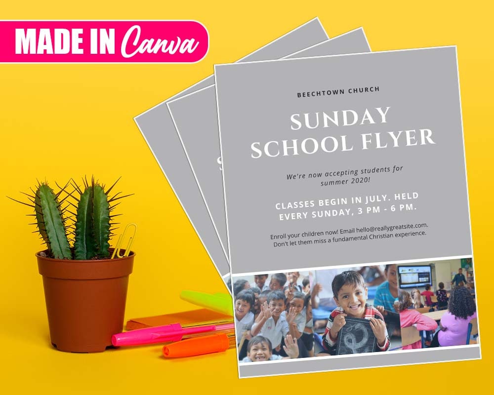 Sunday School Invitation Postcard Template Free Sunday Church
