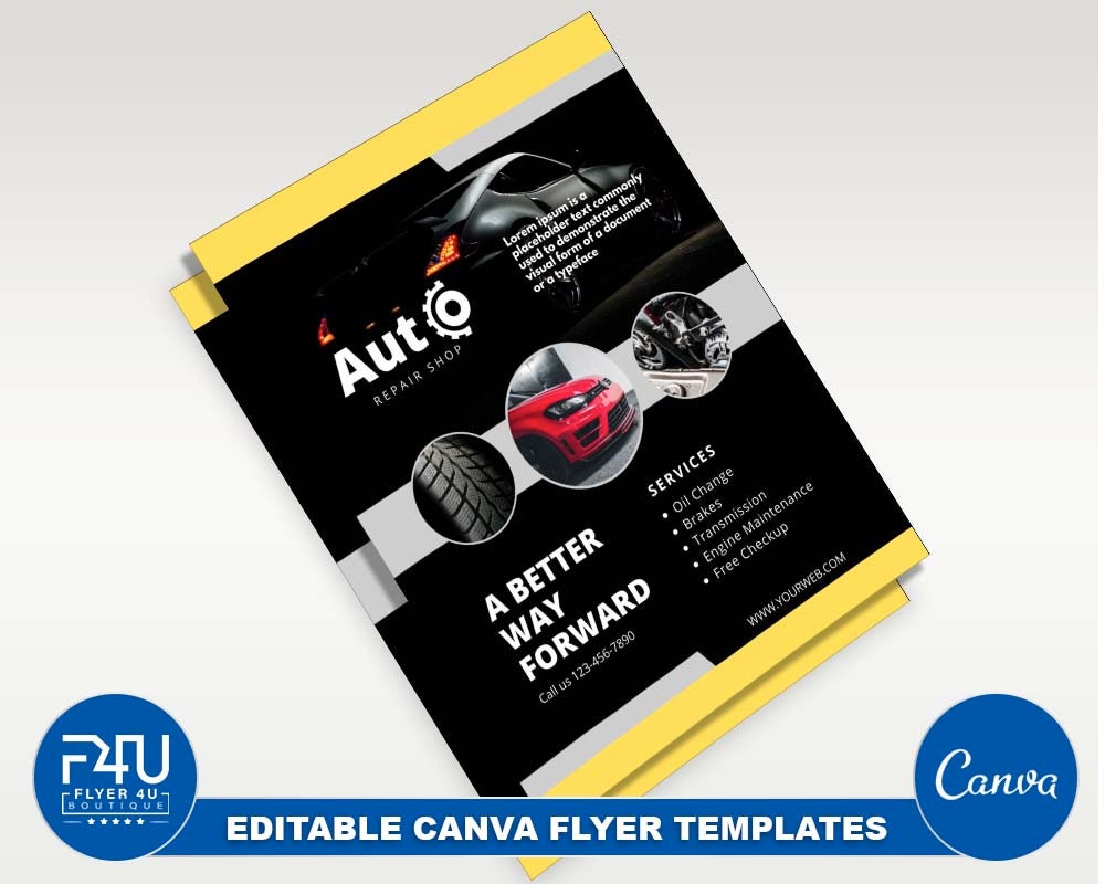 Mobile Car Inspection Flyer DIY Canva Mobile Car Inspection - Etsy