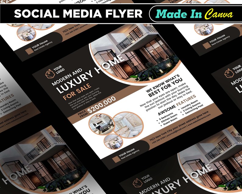 Real Estate Prospecting Flyer DIY Canva Real Estate - Etsy
