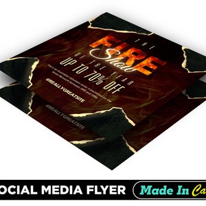 Fire Show Flyer, DIY Canva Fire Show Flyer Template 2022, Editable ...