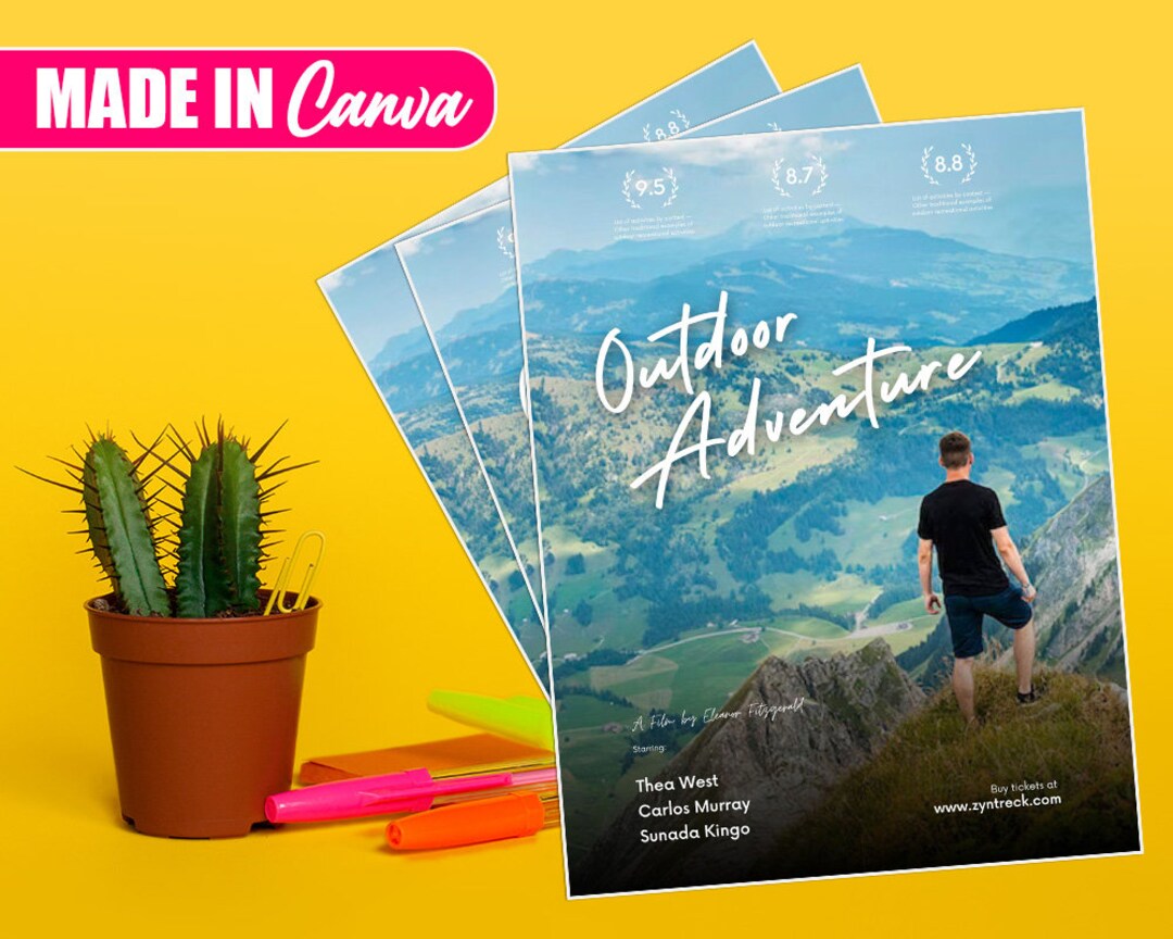 Outdoor Adventure Flyer, DIY Canva Outdoor Adventure Flyer Template ...