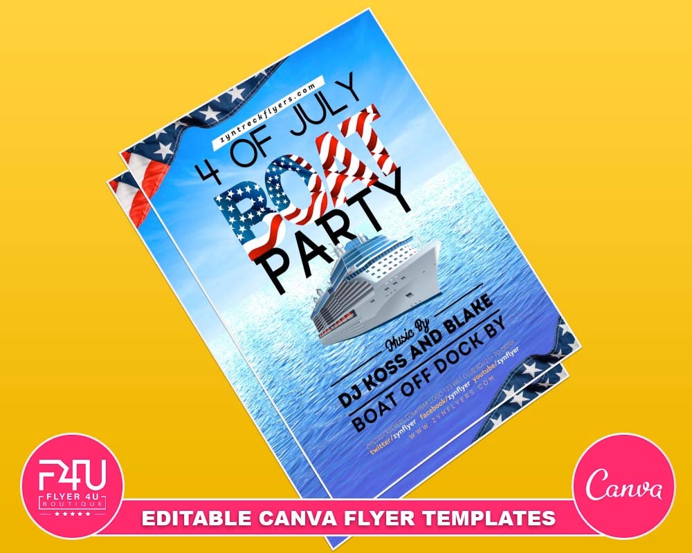 Boat Tour Flyer DIY Canva Boat Tour Flyer Template 2022 - Etsy