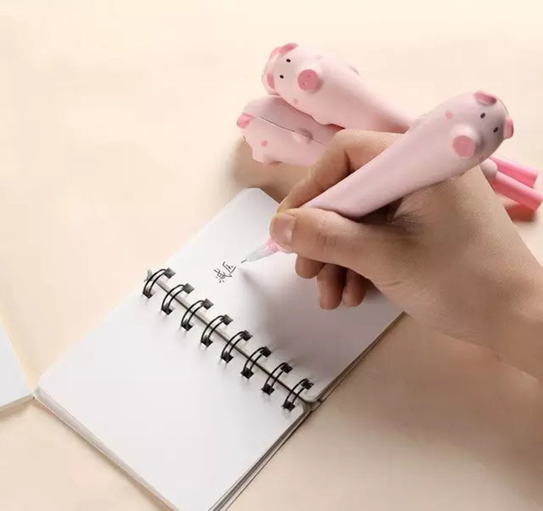 Piggy Pen Fidget Pen Pig Pinch Pen Pink Piggy Pen Cute Cool Funky Fun ...