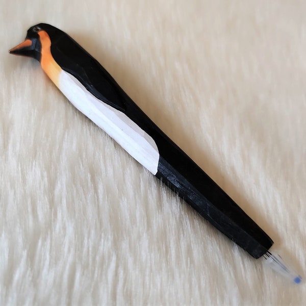 Wood Penguin - Etsy