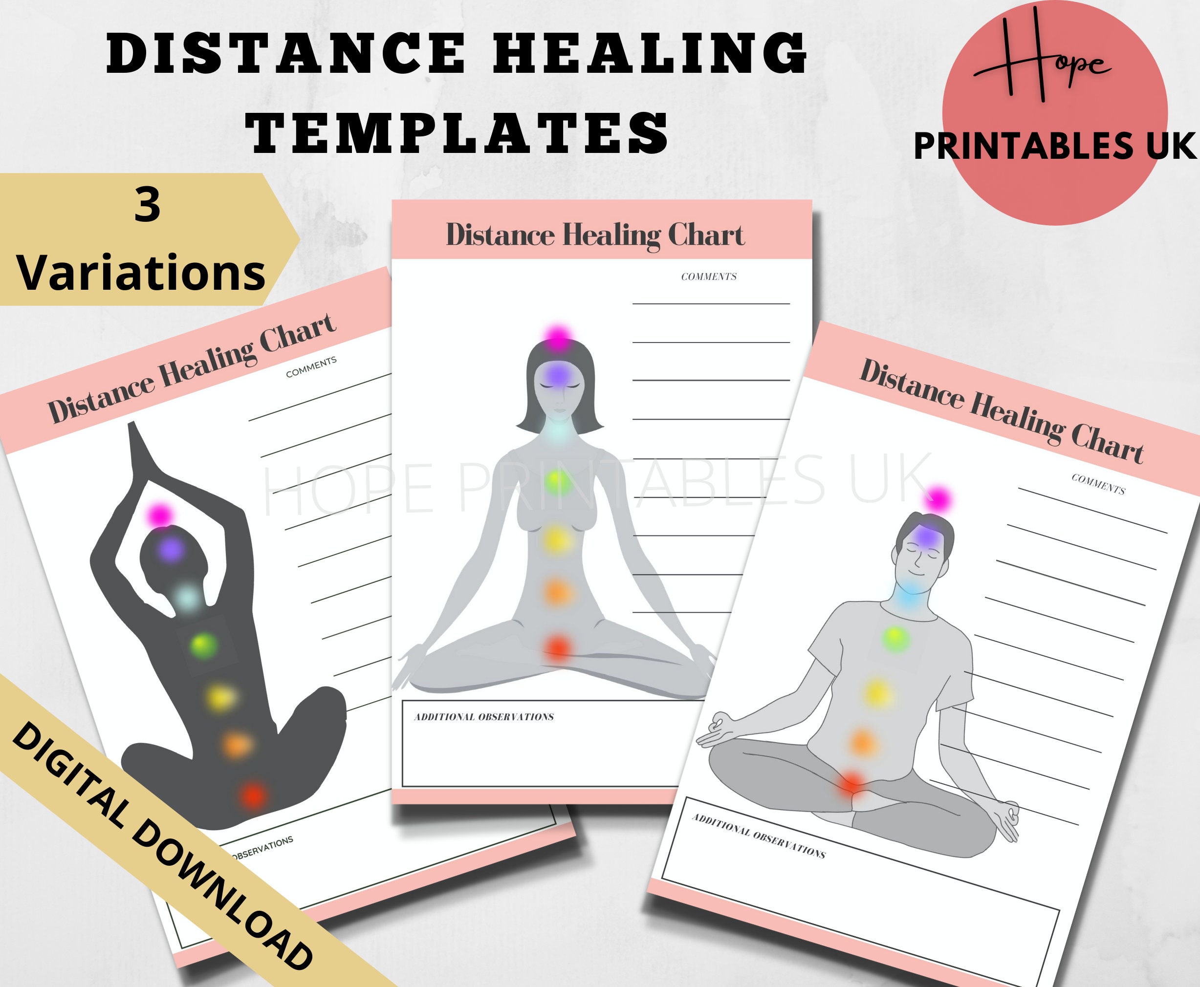 The Ultimate DISTANCE HEALING PLANNER Bundle, Printable Planner and ...