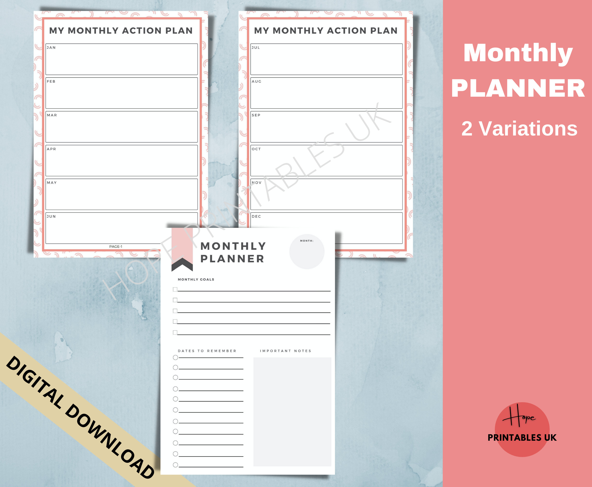 The Ultimate DISTANCE HEALING PLANNER Bundle, Printable Planner and ...