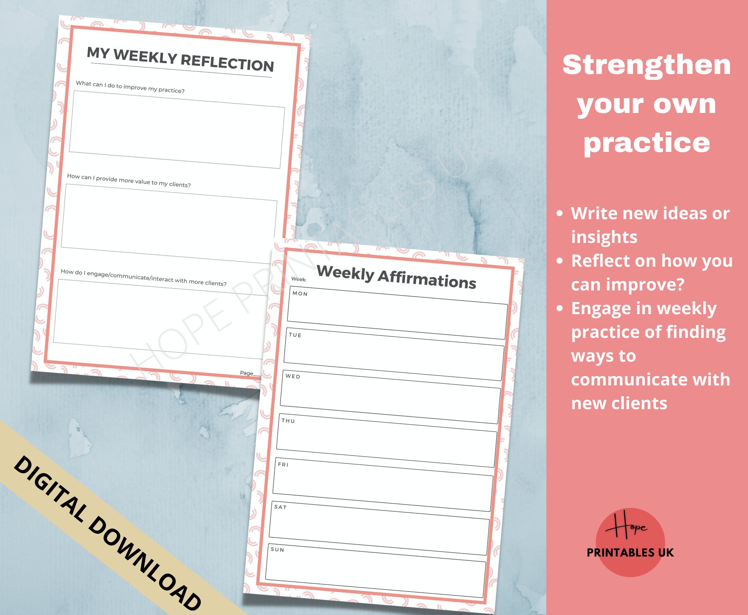 The Ultimate DISTANCE HEALING PLANNER Bundle, Printable Planner and ...