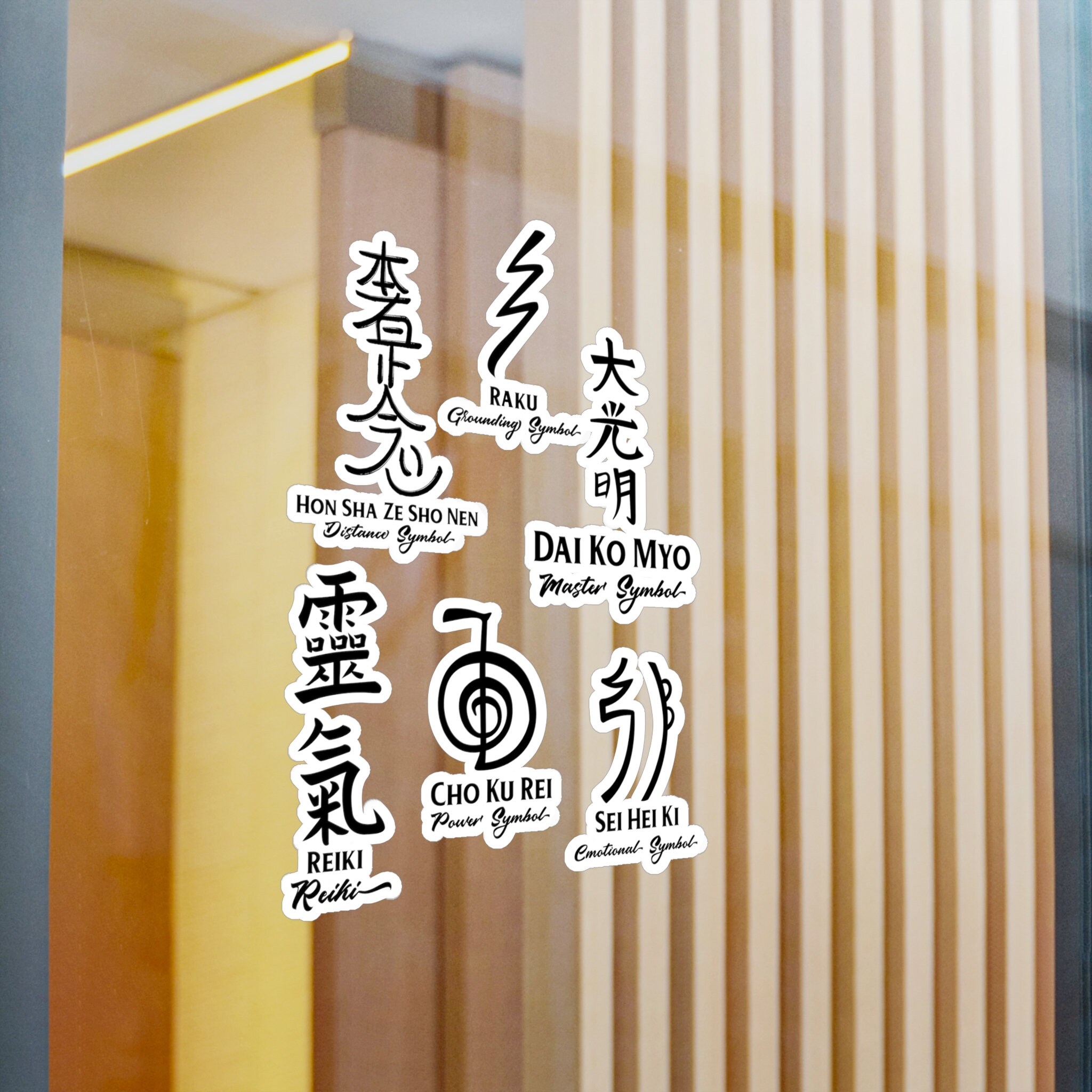 Reiki Symbols Stickers, Cho Ku Rei Sticker Sei Hei Ki Dai Ko Myo Reiki ...