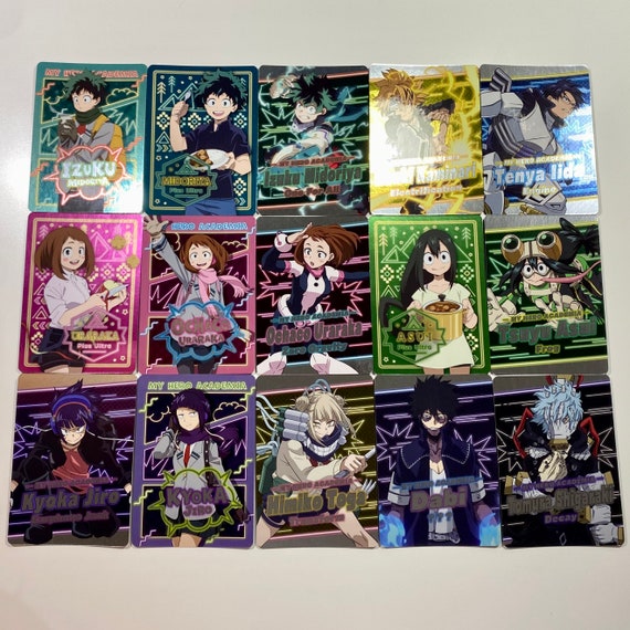 NEW MHA BNHA Neon Cards Just Released 2022/june - Etsy