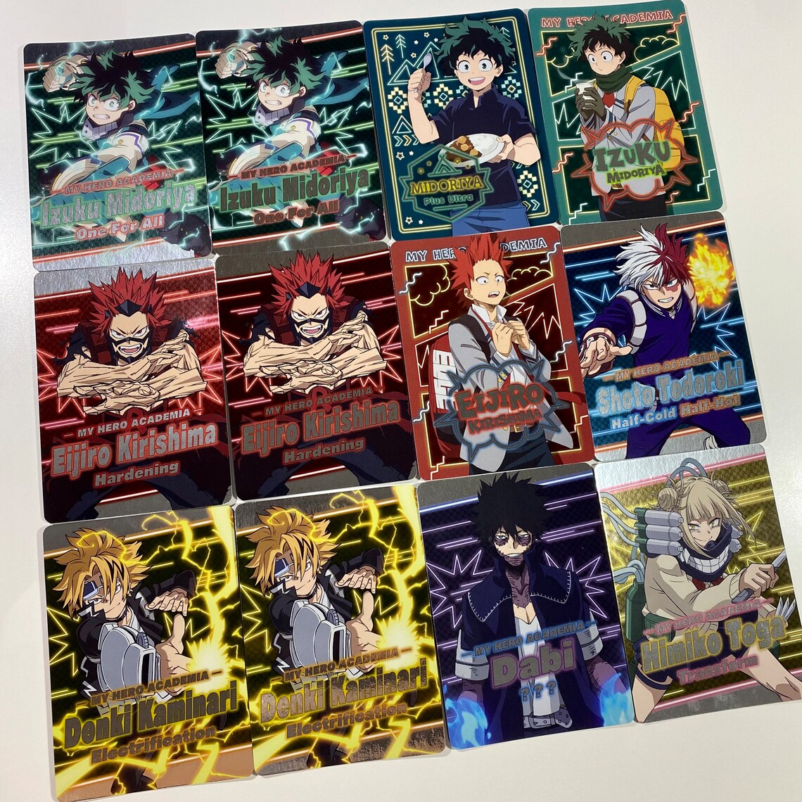 NEW MHA BNHA Neon Cards Just Released 2022/june - Etsy