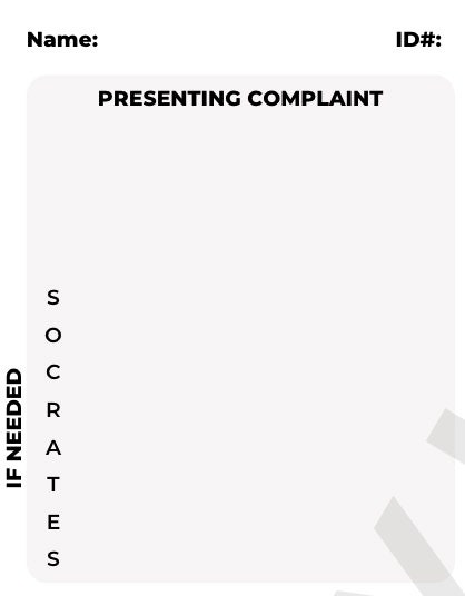 History Taking Template for Medical Students - Etsy UK