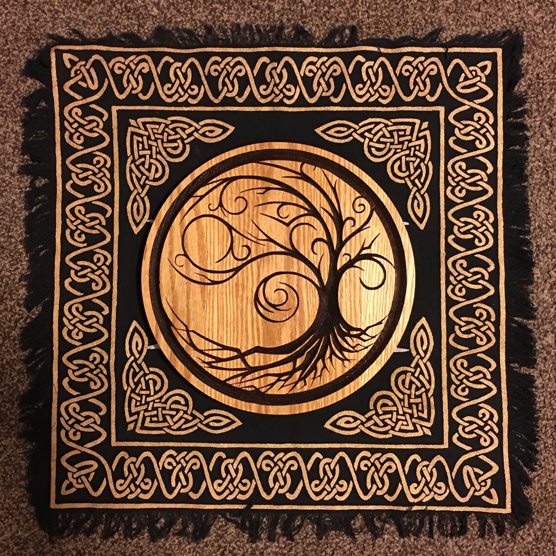 Tree of Life/Tree of Knowledge/Sacred Tree/Routed Out in | Etsy