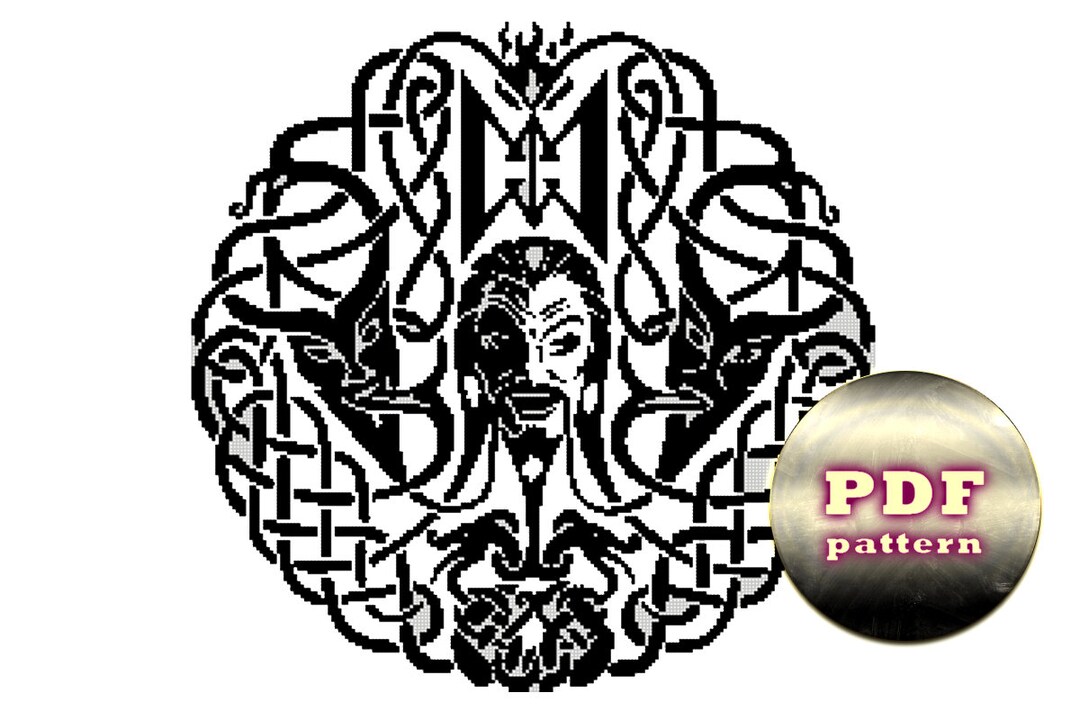 Loki Embroidery Pattern Cross Stitch, Digital Download Northern God ...