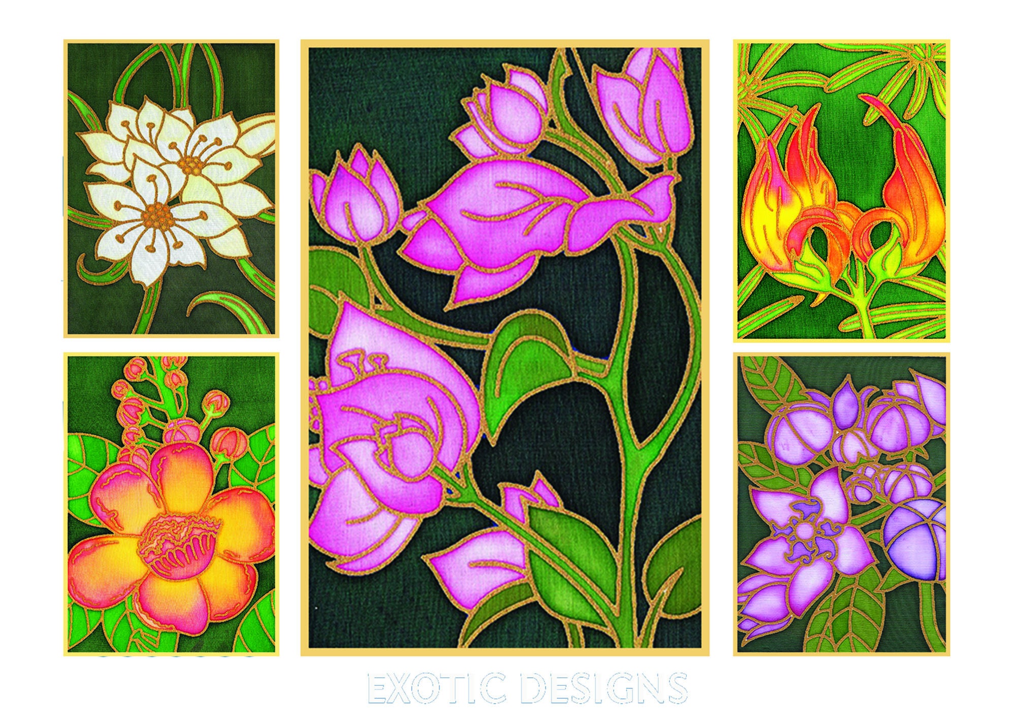 Silkcraft® Silk Painting Pre - Gutta Outlines Pack of 5 Assorted ...