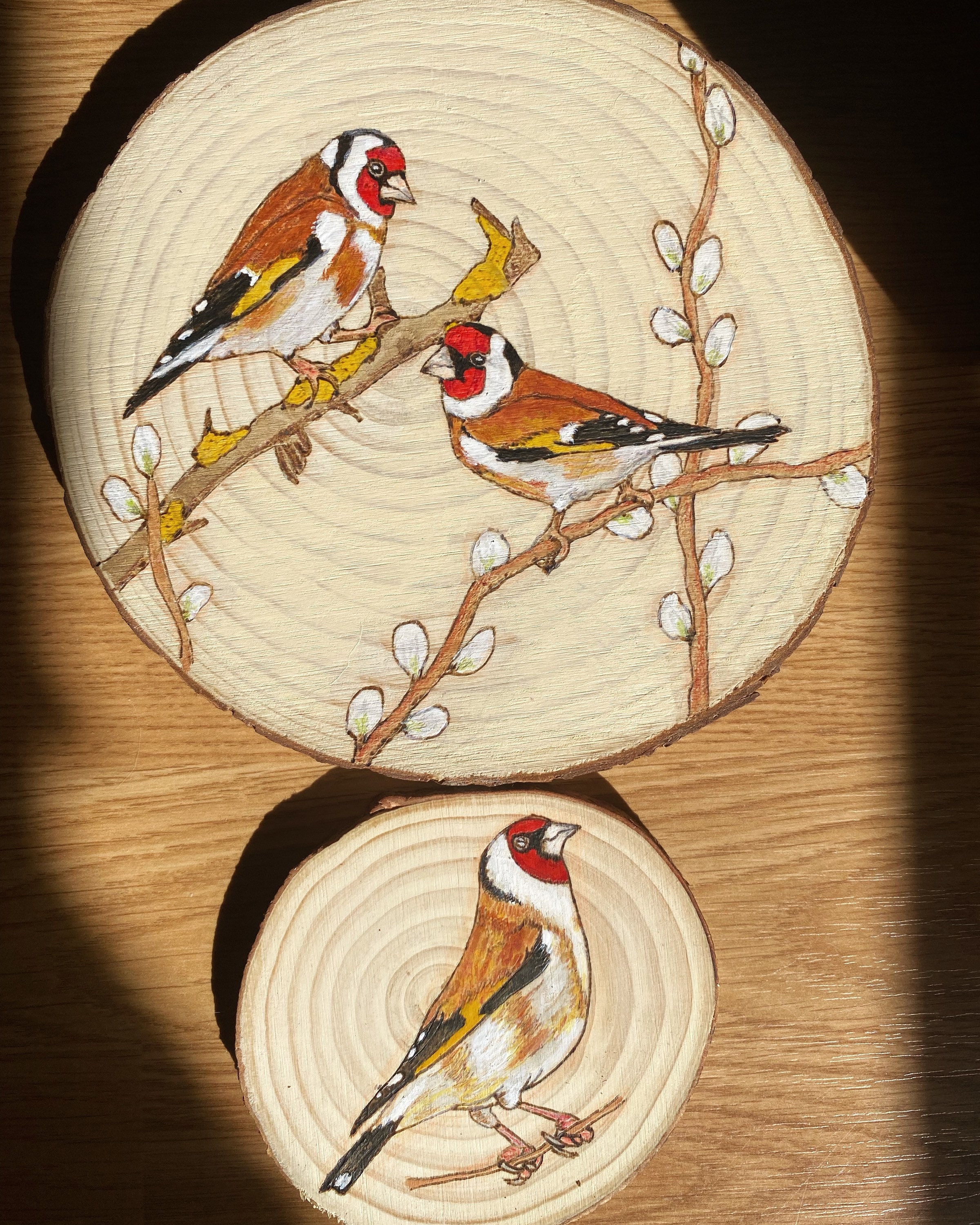Custom Pyrograbated Wood/ Pyro-etched Bird/ Sparrow/ Goldfinch - Etsy