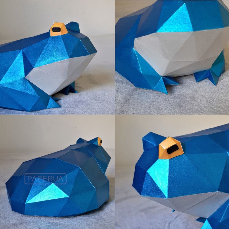 Papercraft Frog DIY 3D Low Poly Pixie Frog 3D Toad Paper Craft - Etsy
