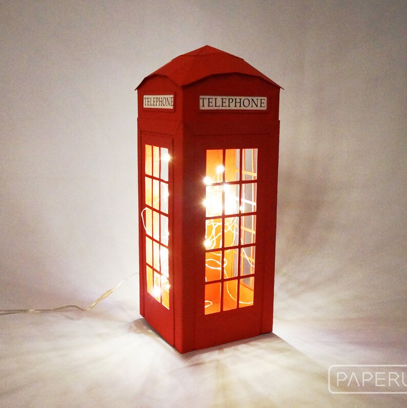 Papercraft Telephone Booth 3D Papercraft PDF Low Poly 3D - Etsy UK