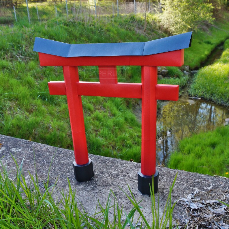 Papercraft TORII Digital Template DIY Torii Gate 3D Origami - Etsy UK