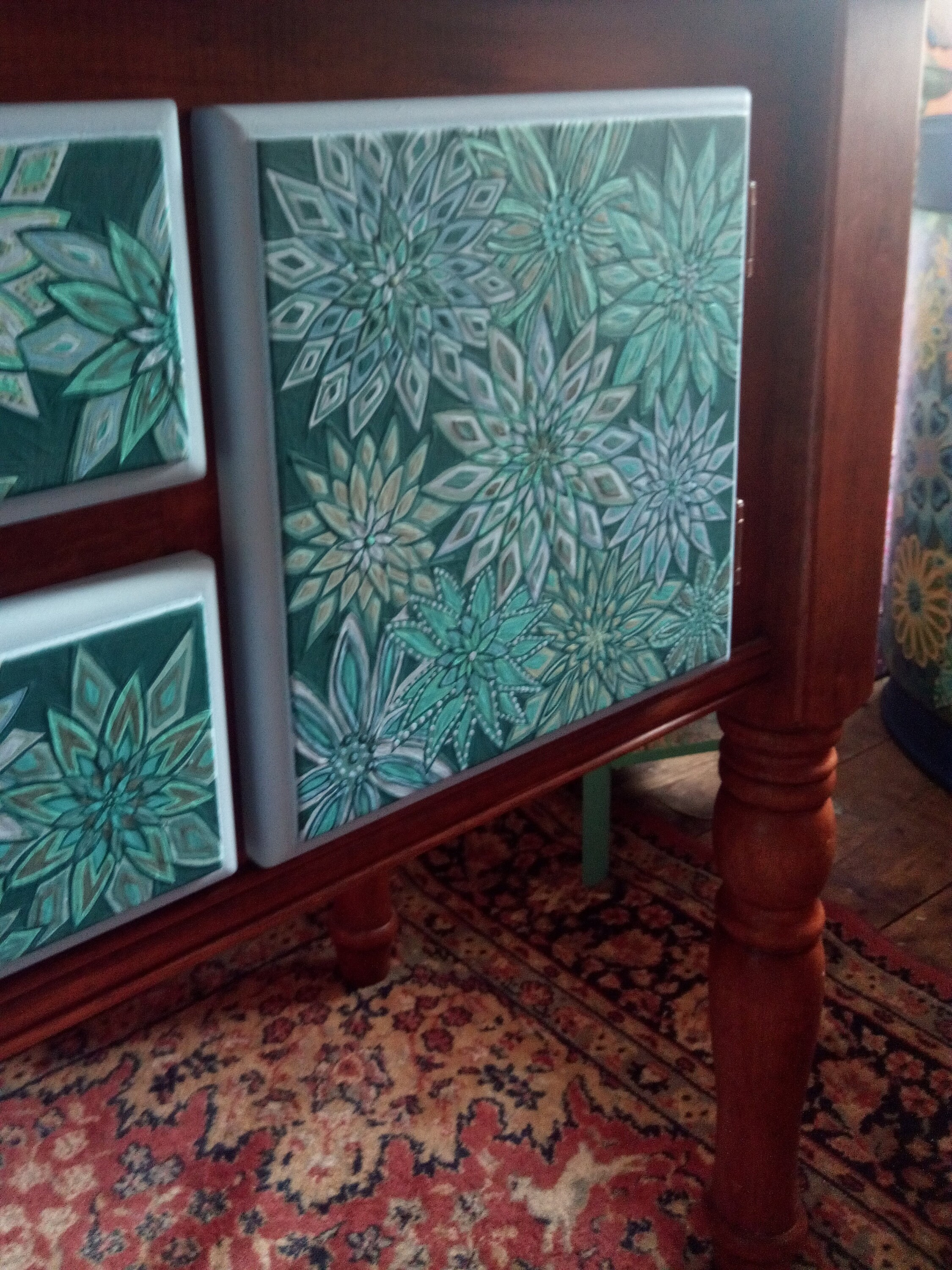 Hand Painted Console Table - Etsy