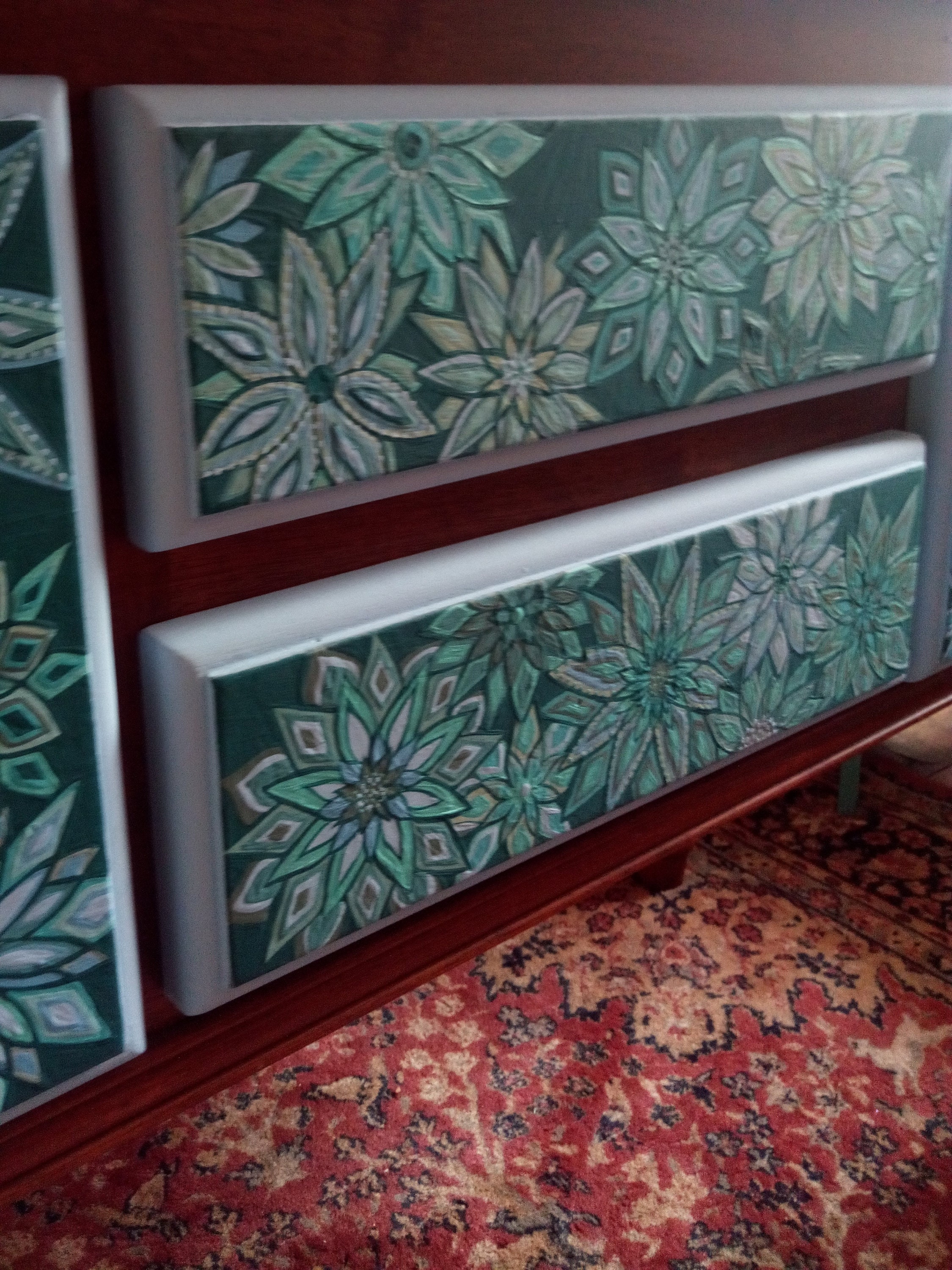 Hand Painted Console Table - Etsy