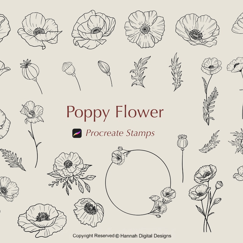 Poppy Art - Etsy