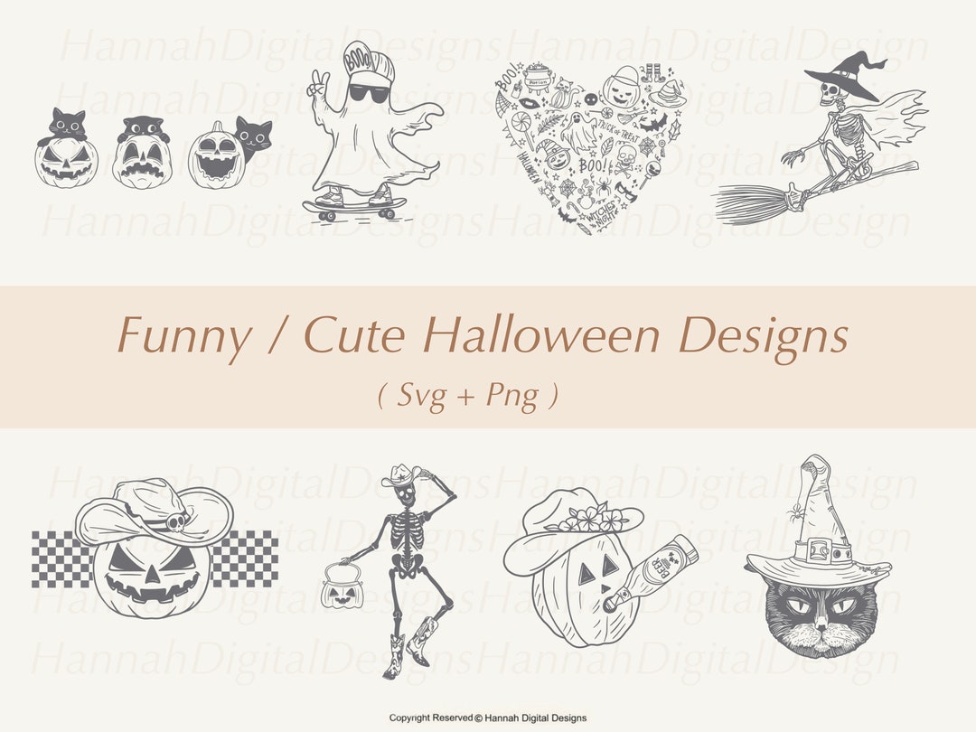 Halloween Svg | Witch Svg | Ghost Svg| Skeleton Svg |pumpkin Svg |cute ...