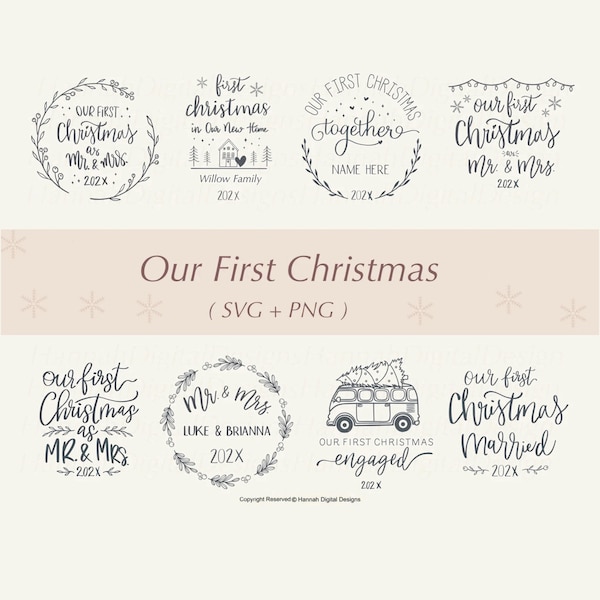 Our First Christmas Svg - Etsy