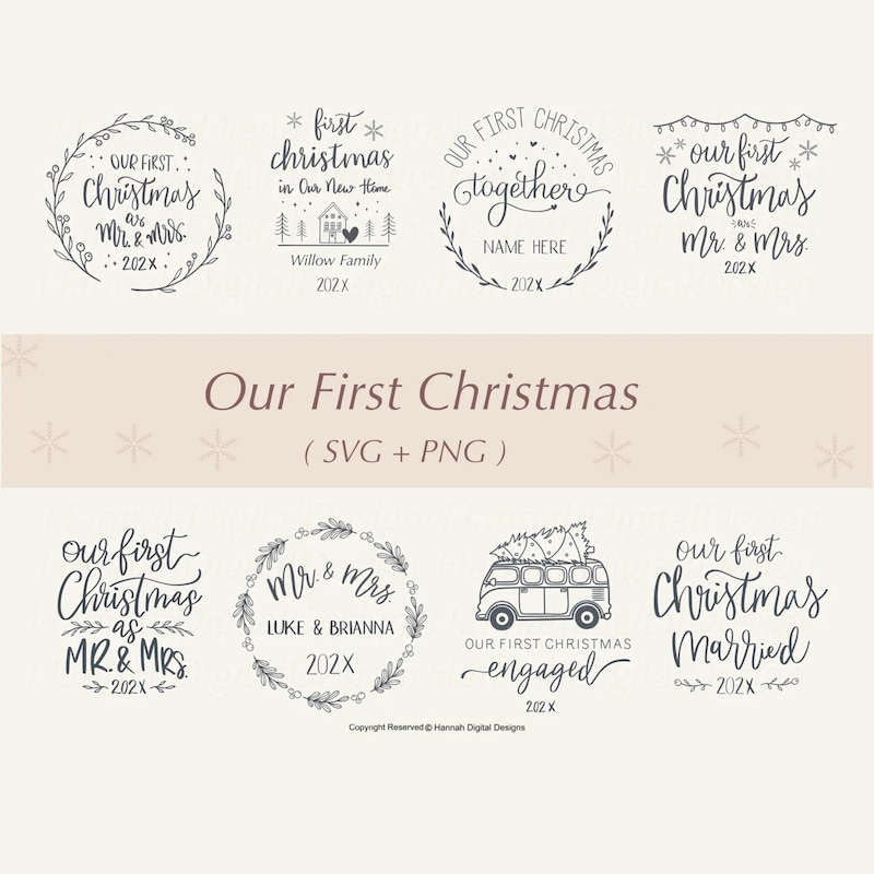 Our First Christmas Svg - Etsy