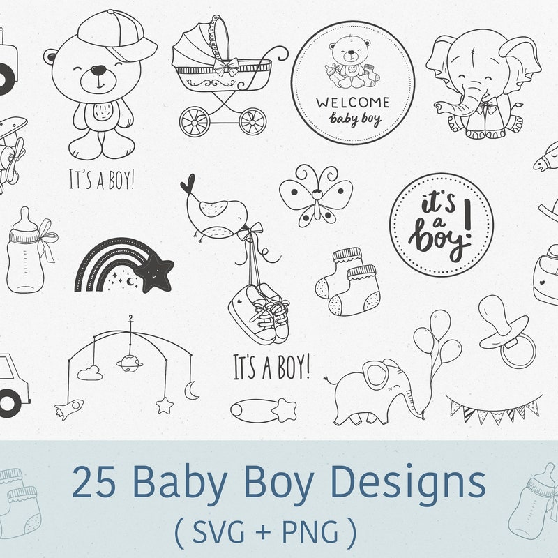 Baby Boy Svg - Etsy