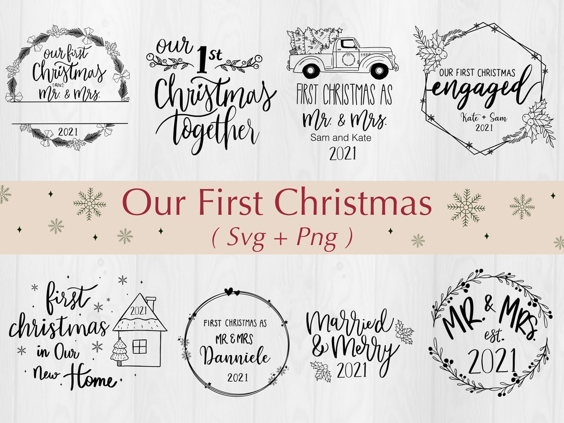 Our First Christmas Svg Bundle Christmas Svg Christmas | Etsy