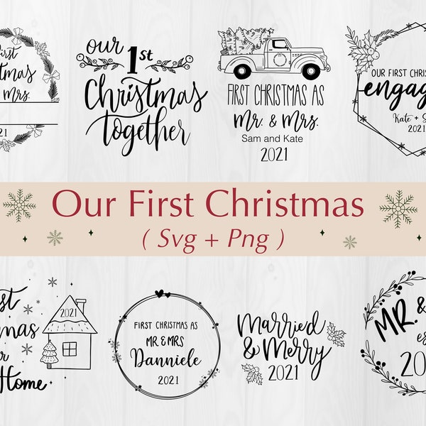 Our First Christmas Svg - Etsy