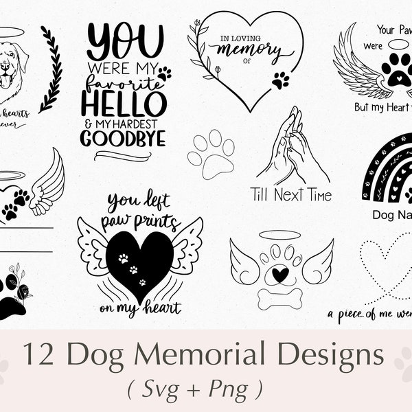 Pet Memorial Svg - Etsy