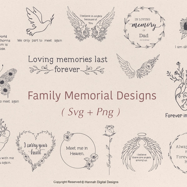 In Loving Memory Svg - Etsy