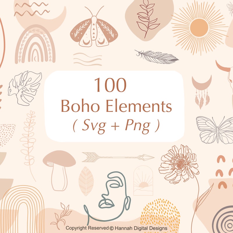 Boho Svg - Etsy