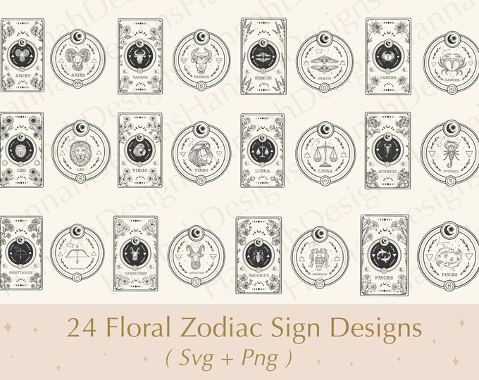 Astrology SVG, Zodiac Constellation SVG Bundle, Horoscope Svg Cricut ...