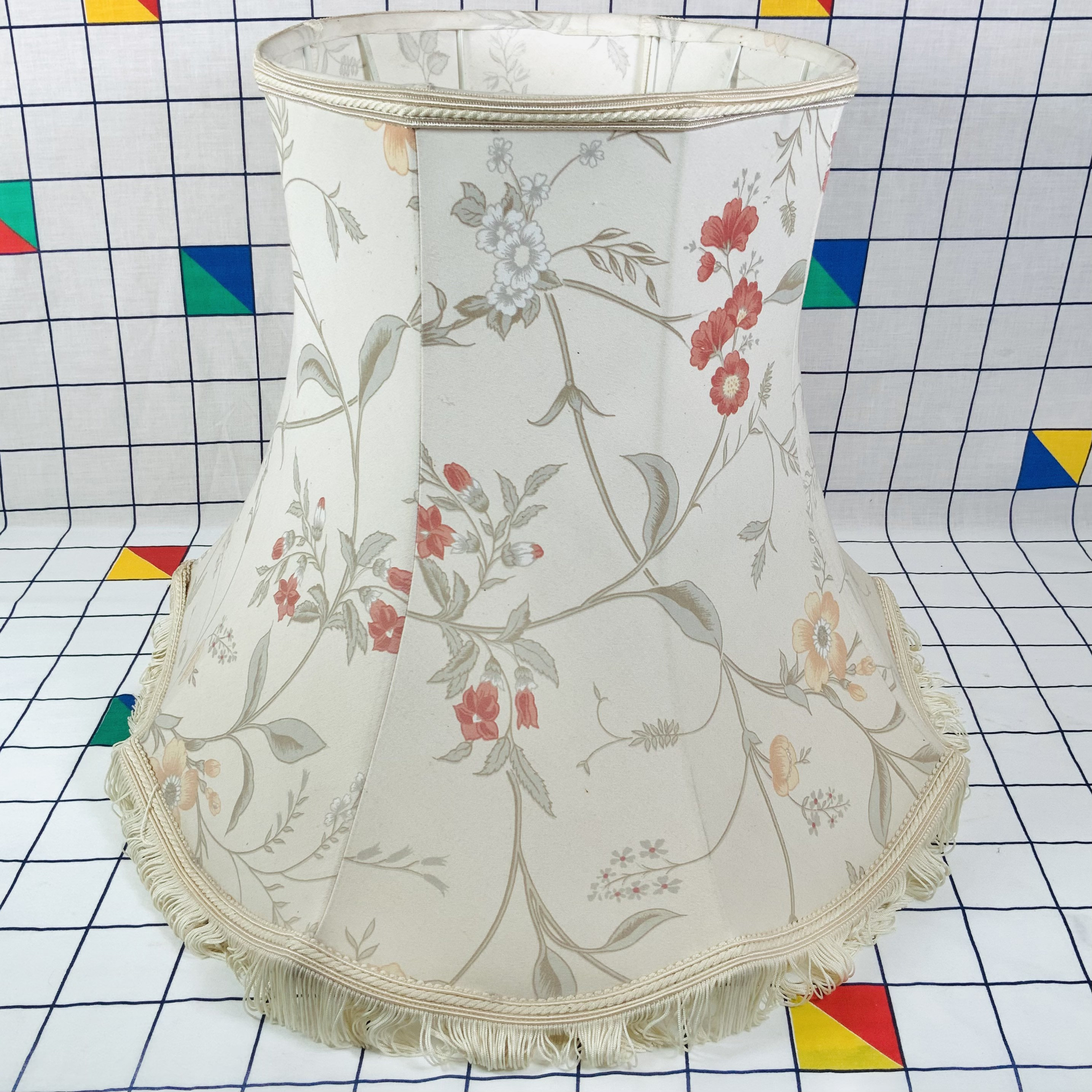 Vintage Floral Fringed Lamp Shades