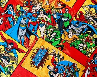 Dc Comic Fabric | Etsy