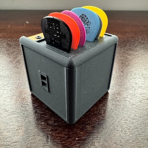 Amplifier Style Guitar Pick Holder - Personalised Plectrum Organiser ...
