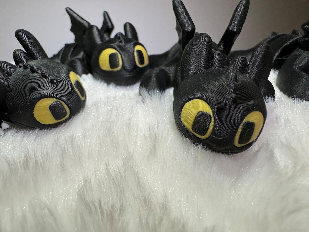 Poseable Toothless Dragon Figure – Inspired by How to Train Your Dragon ...
