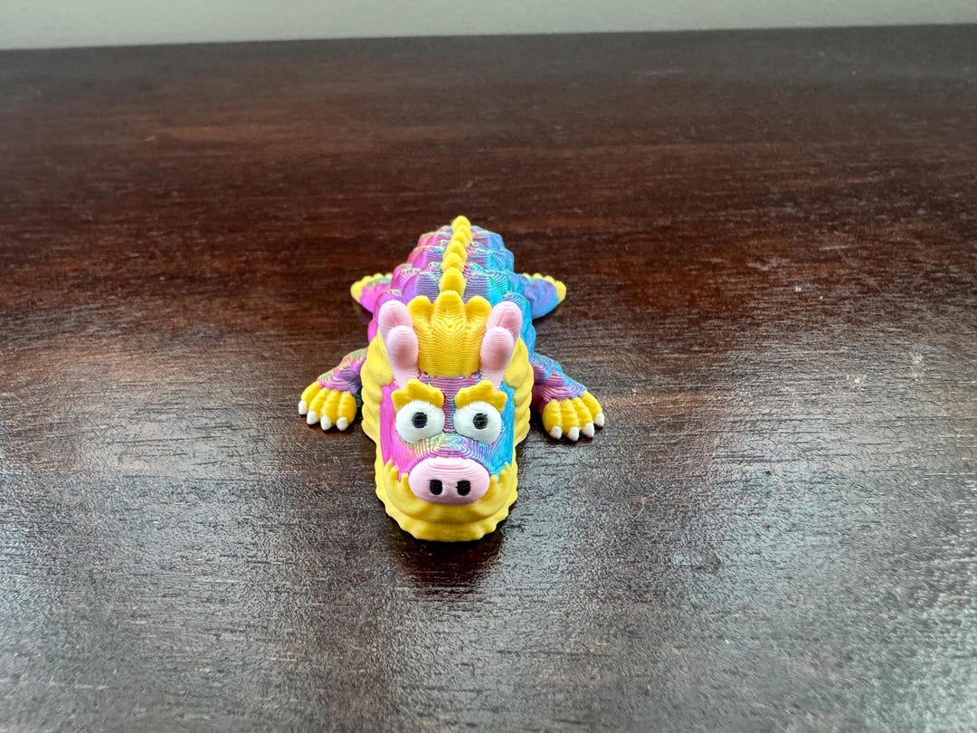 3D Printed Baby Chinese Dragon Figure: Whimsical Decor - Etsy
