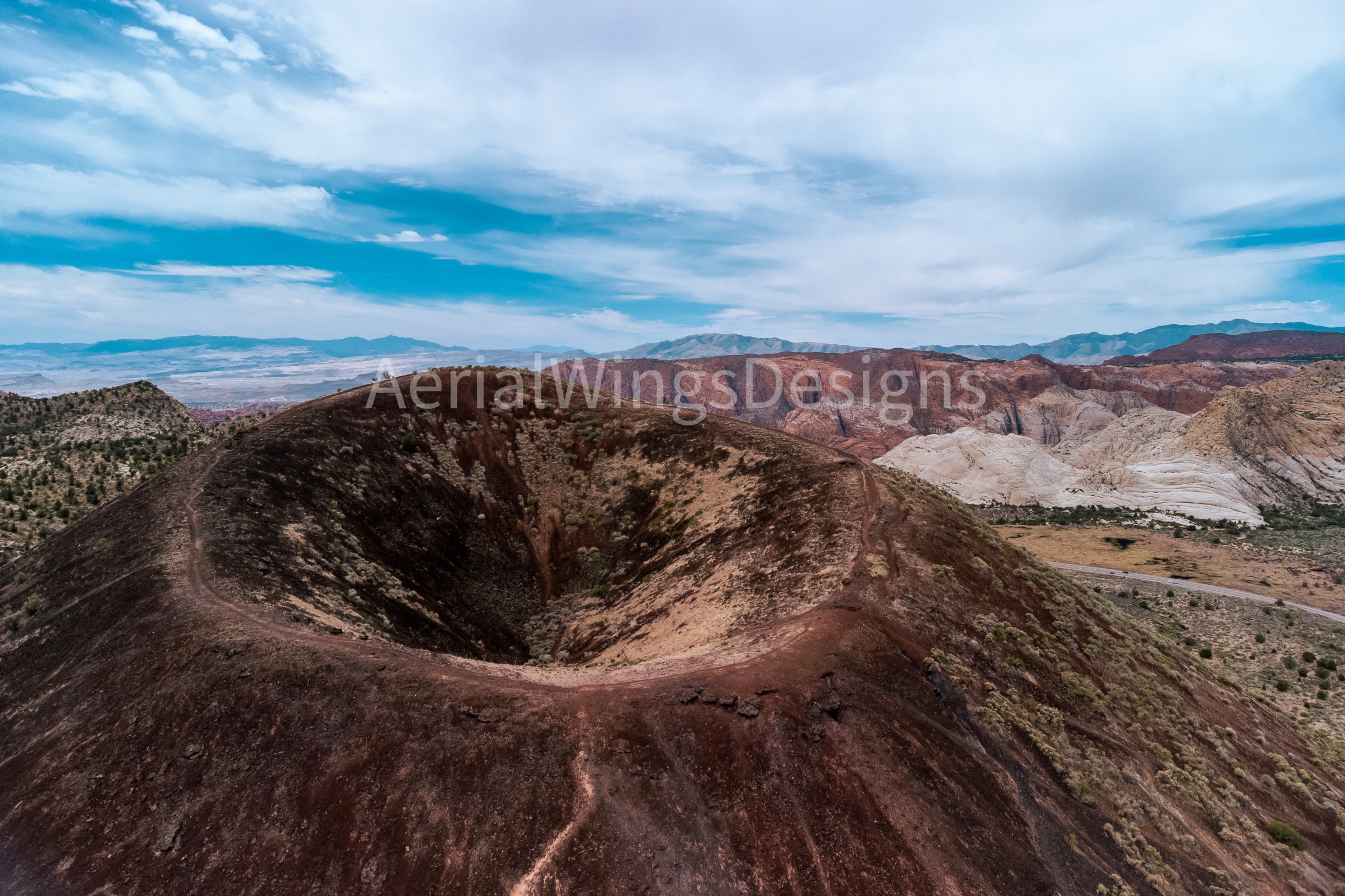Real Cinder Cone Volcano