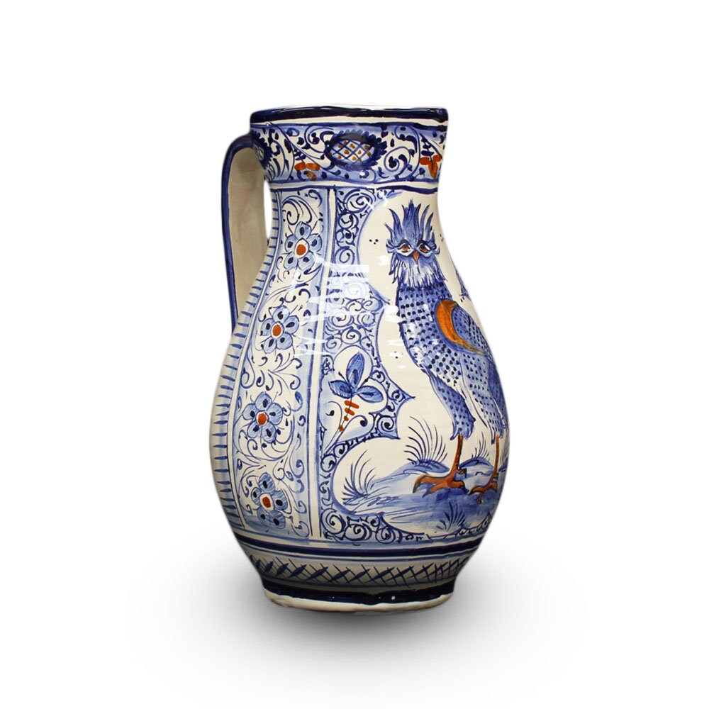 Italian Handmade Jug 2L With Owl. Art Pottery Made in Tuscany - Etsy