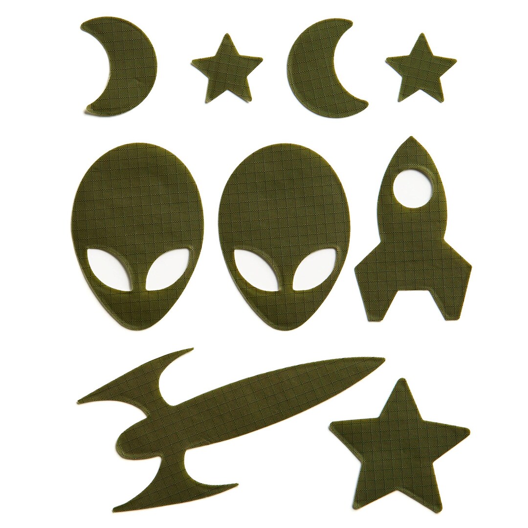 Space Patches - Olive Green - Self-adhesive Repair Patches for Down ...