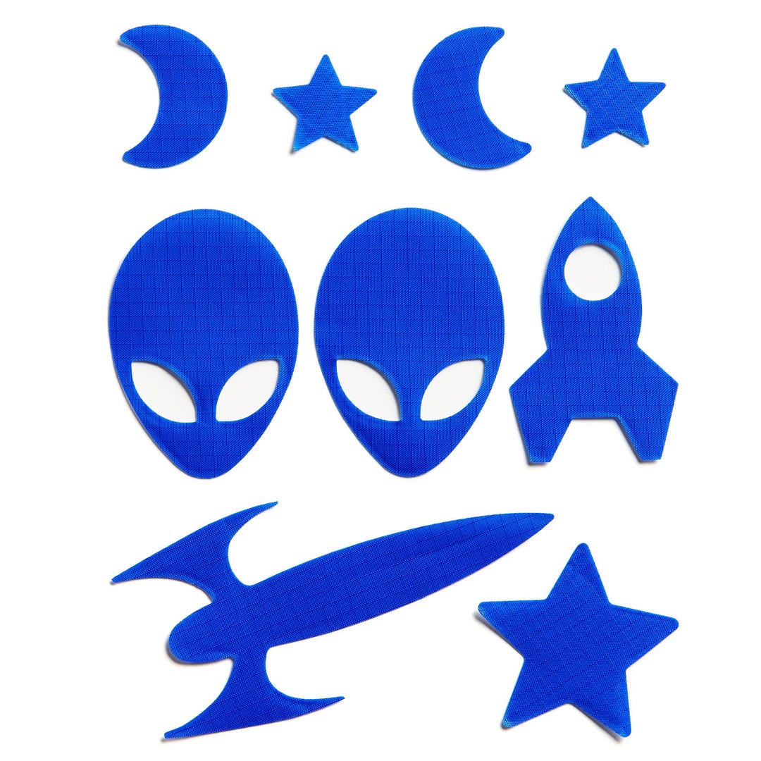Space Patches - Royal Blue - Self-adhesive Repair Patches for Down ...