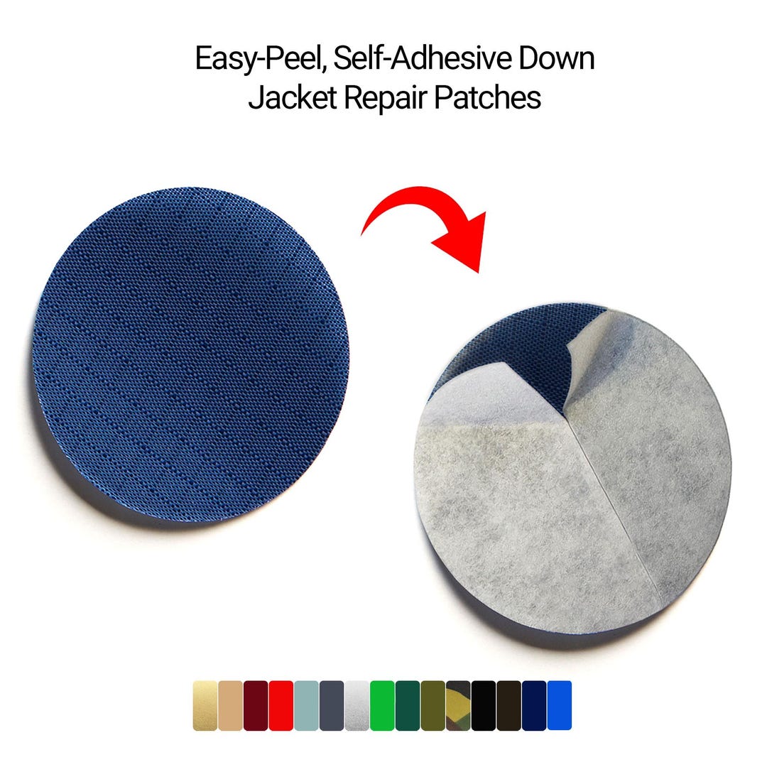 EASY-PEEL, Pre-cut, Self-adhesive Down Jacket Repair Patches – Quick ...