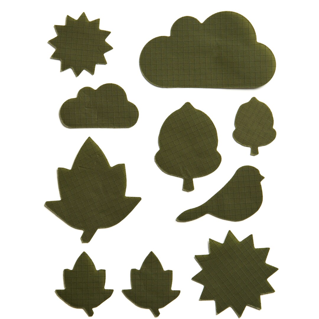 NATURE – OLIVE GREEN Down Jacket Repair Patch Kit – 9 Self-adhesive ...
